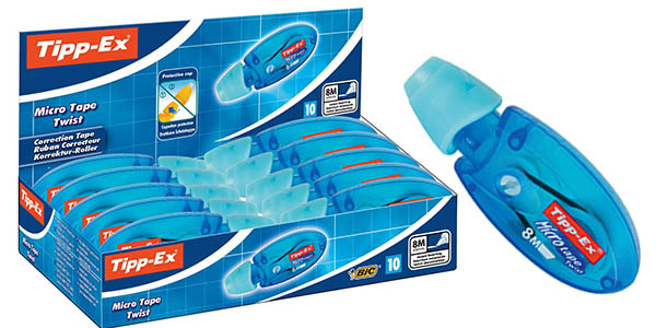 Chollo pack de 10 cinta correctora Tipp-Ex por sólo 16,59€