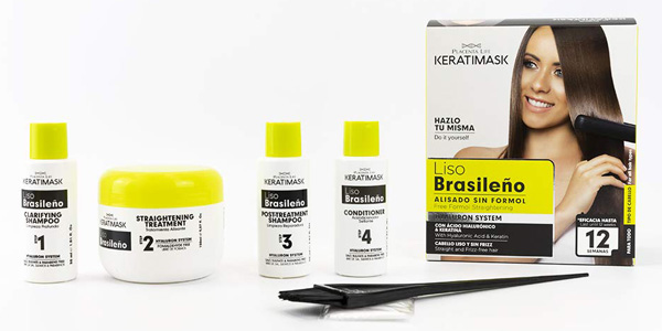 Chollo Kit de alisado brasileño sin formol Be Natural Keratimask por ...
