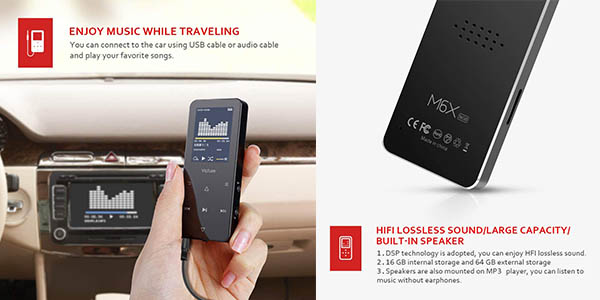 Chollazo Reproductor MP3 Victure Bluetooth 4.1 de 16GB por solo 14,41 ...