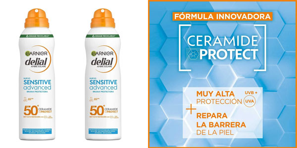 Chollo Pack x2 Bruma solar Garnier Delial Sensitive Advanced IP50+ de ...