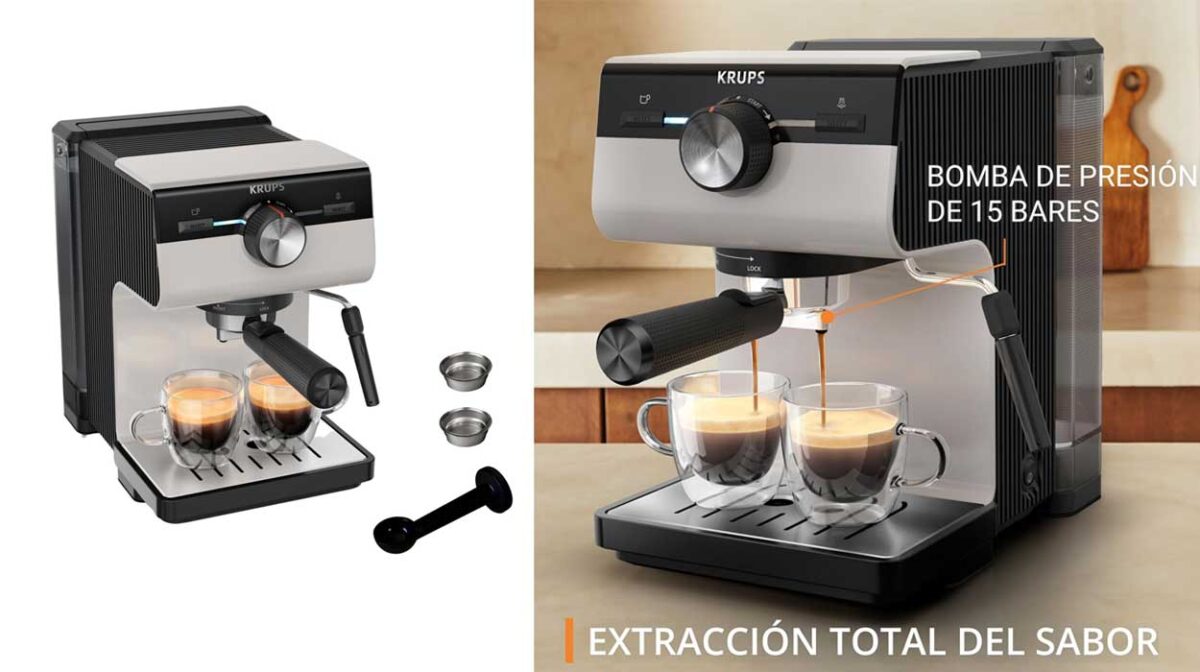 Chollo Cafetera manual espresso Krups Authentic por sólo 101€ con envío ...