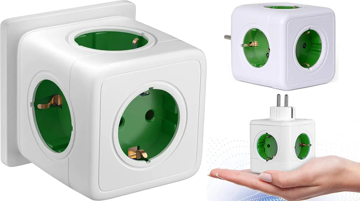 No te quedes sin enchufes libres: este cubo multiplicador te vendrá de maravilla y cuesta poquísimo