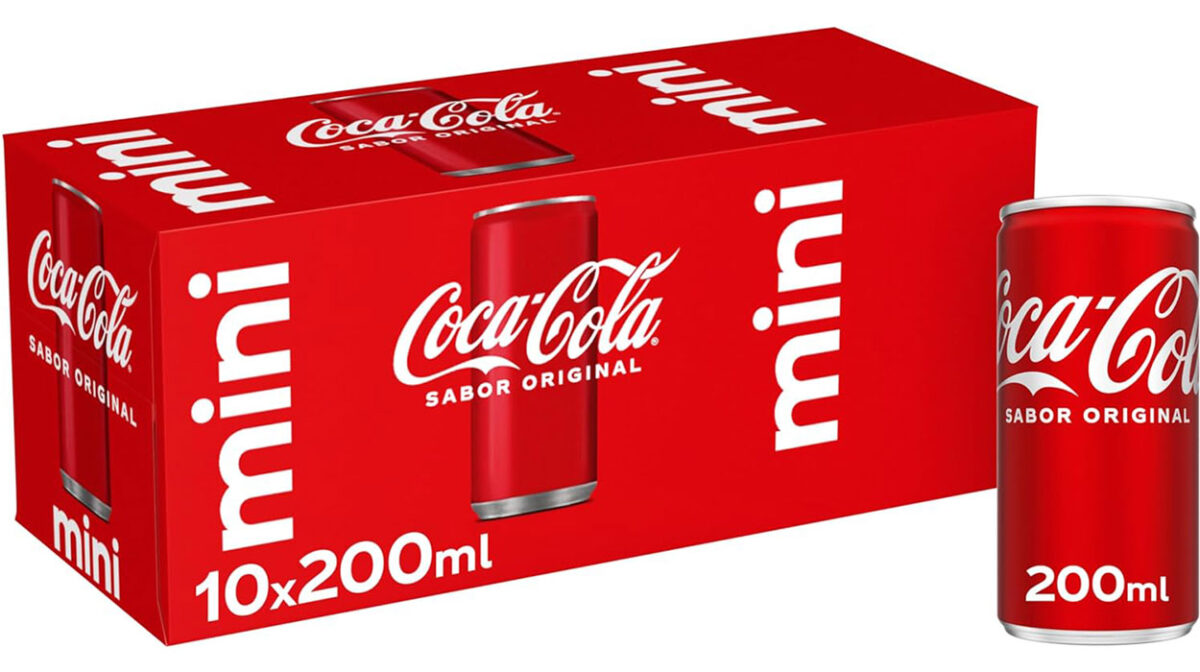 Chollo Pack de 10 mini latas de Coca-Cola de 200 ml por sólo 5,64€ (-15%)