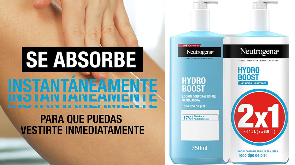 Chollo Pack x2 Loción corporal Neutrogena Hydro Boost con ácido ...