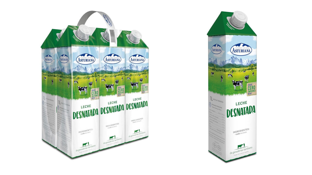 Chollo Pack x6 Leche Desnatada Central Lechera Asturiana 1 litro por ...