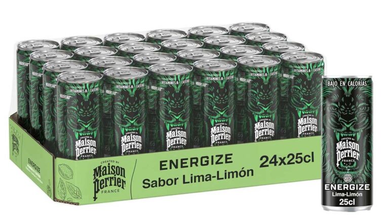 Chollo Pack x24 latas Bebida energética Maison Perrier Lima y Limón de ...