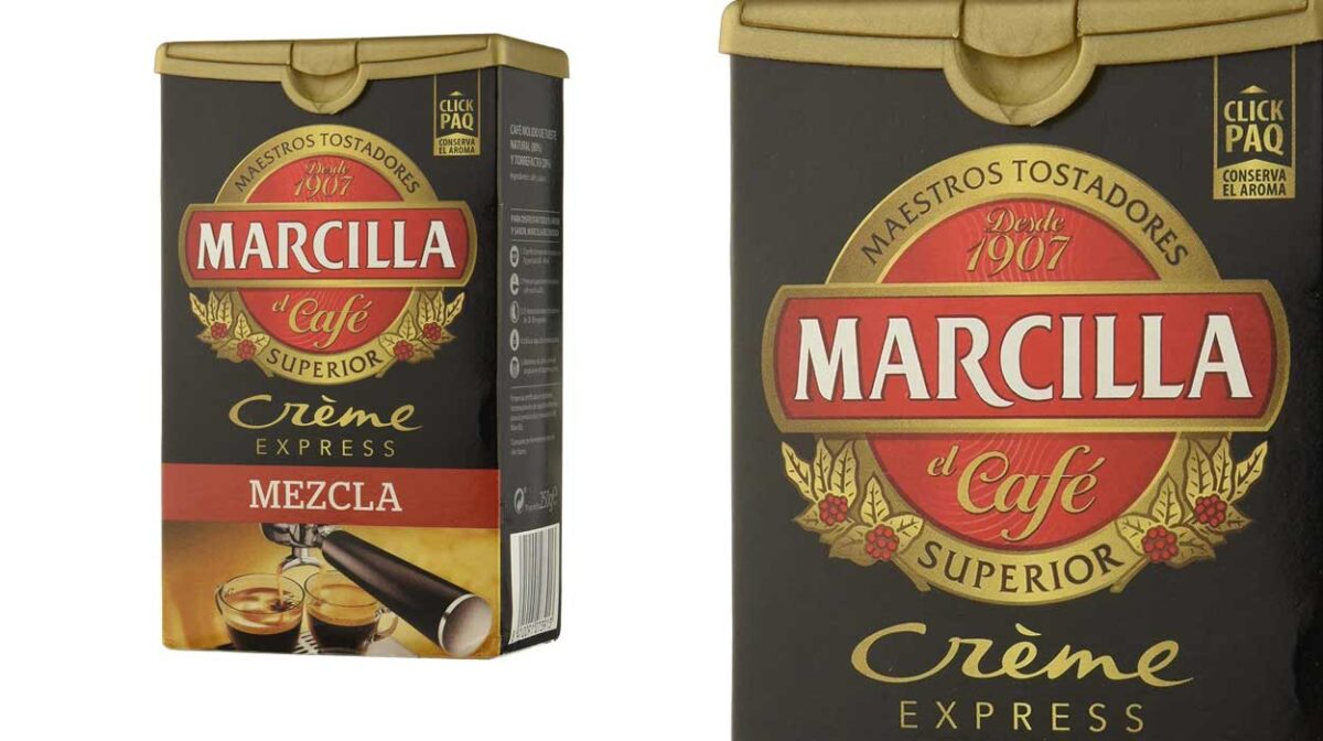 Chollazo Pack x6 Café molido Marcilla Crème Express Mezcla de 250 g por ...