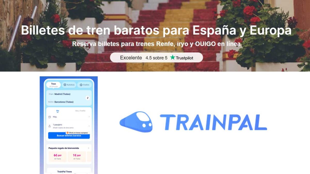5€ de descuento en Trainpal para trenes por España con este código ...
