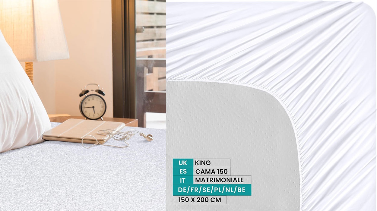 Chollo Protector de colchón Utopia Bedding para cama de matrimonio por ...