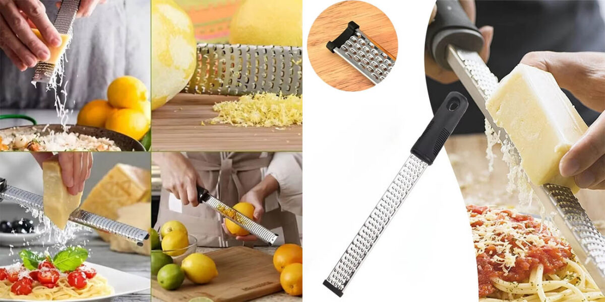 Chollo Rayador manual multiusos de acero inoxidable por solo 2,43€ (56% ...