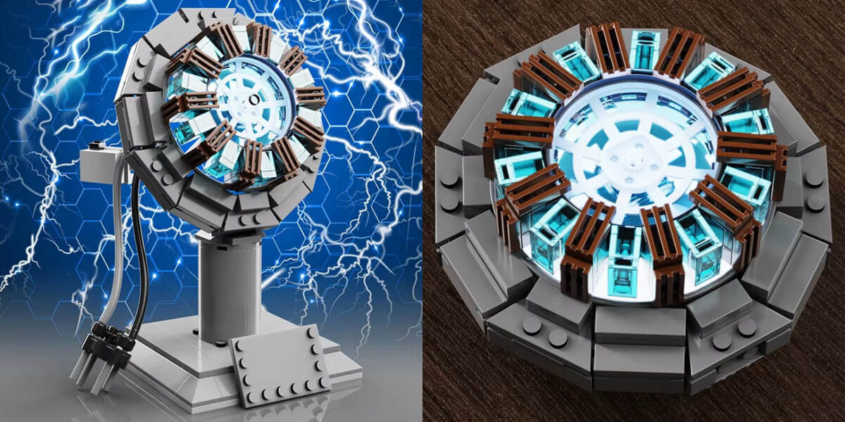 Chollo Set Reactor Arc de Iron Man con luz estilo LEGO por sólo 11,29 ...