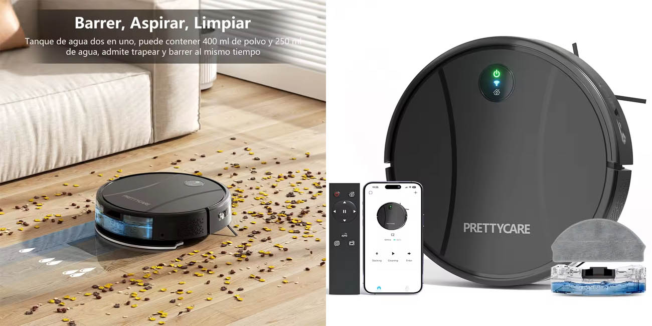 Olvídate de barrer y fregar tu hogar con este robot aspirador ...